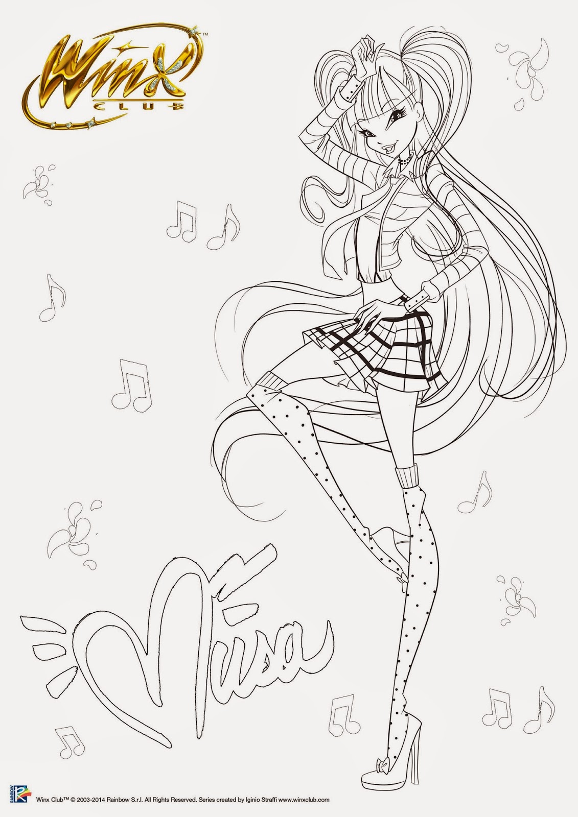 Winx Club 6: Imagens para Colorir