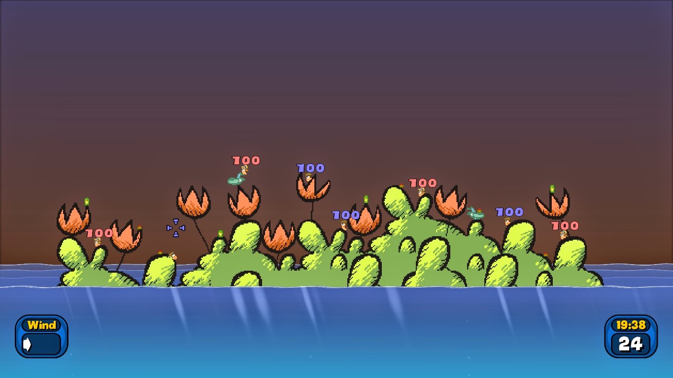 Worms Reloaded Custom Maps: Worm's Yoshi's Island map