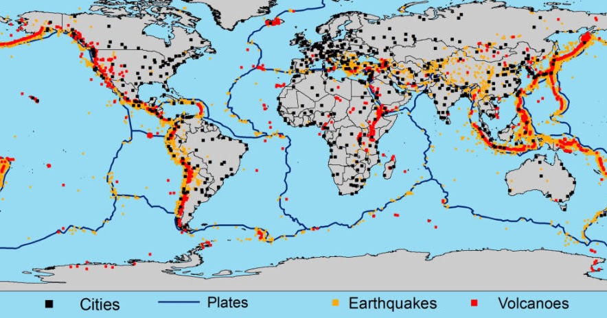 The Churning inside the Earth: The Plate boundaries: The line of ...