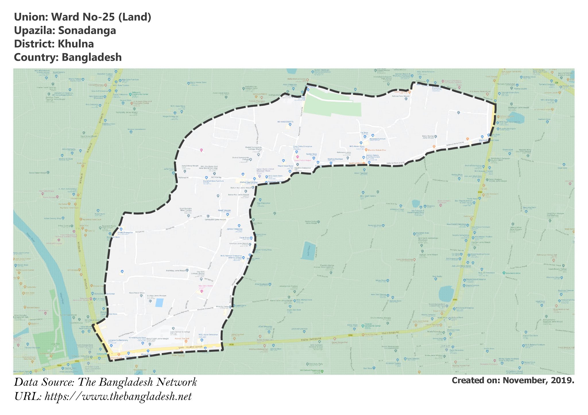 Ward No-25, Sonadanga, Khulna