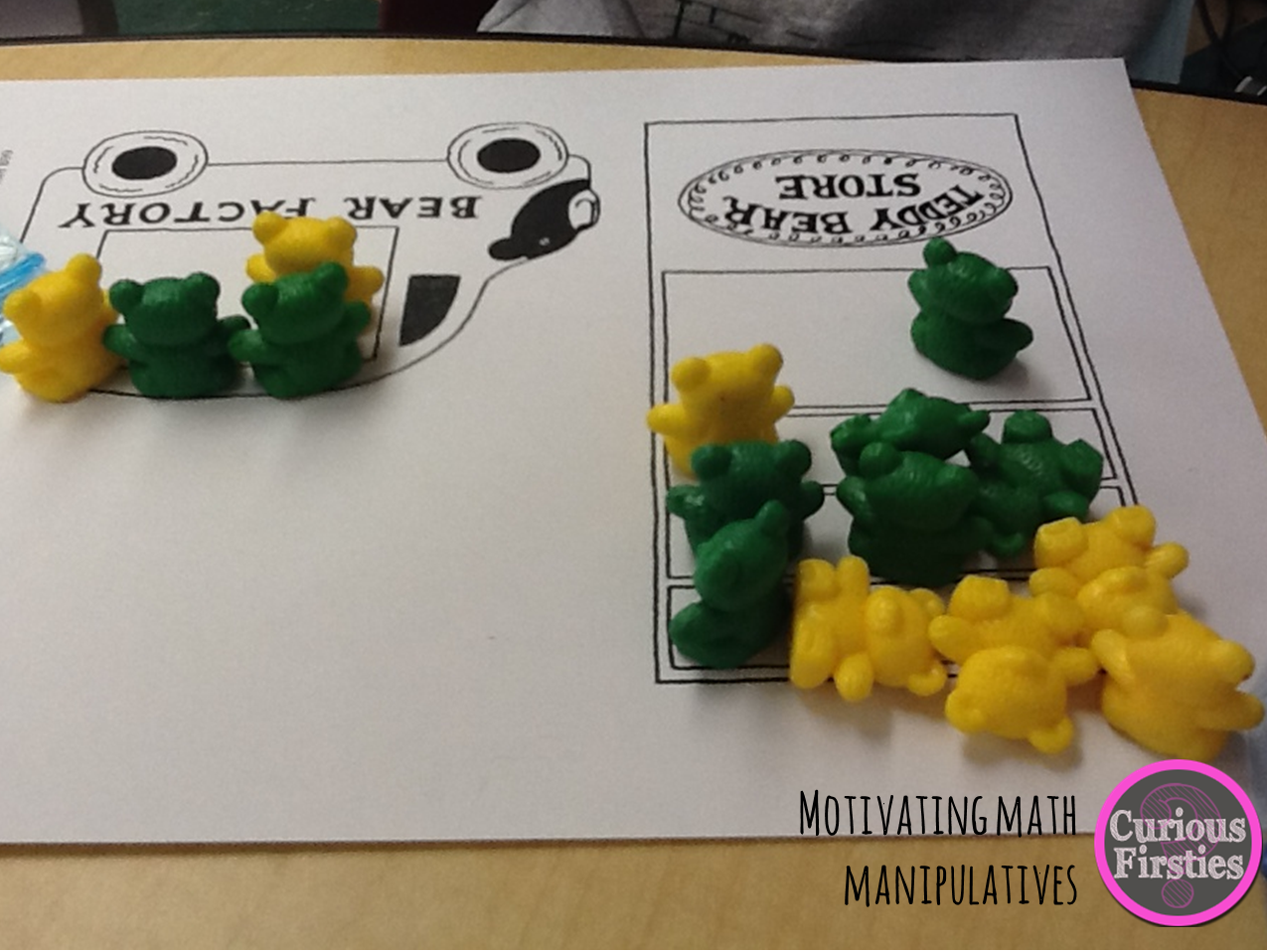 Curious Firsties: Bright Ideas-Motivating Math Manipulatives