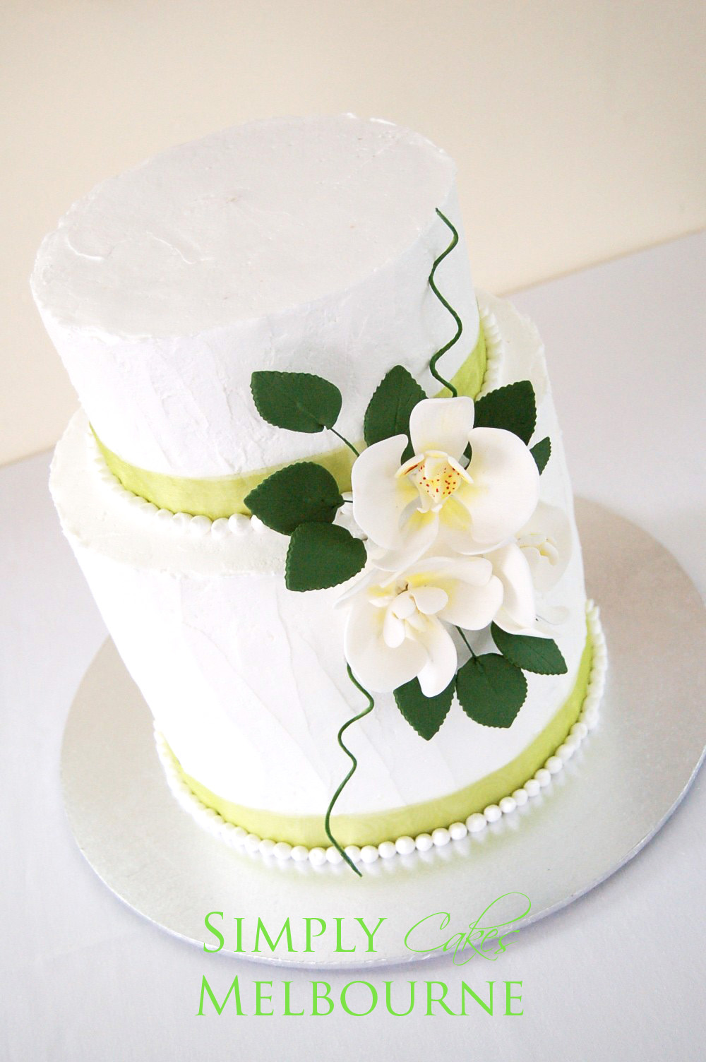 Simply Cakes Melbourne: Buttercream Double Barrel Wedding Cake