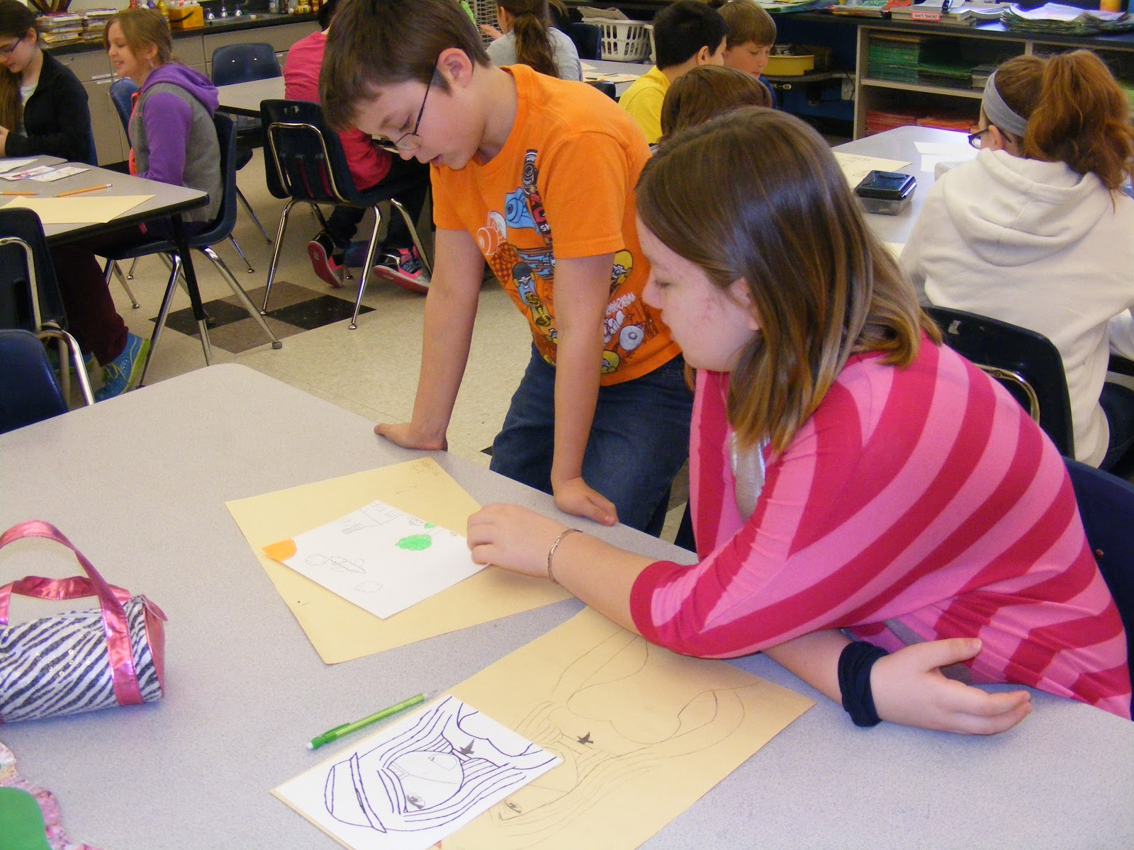 Suffield Elementary Art Blog!: Art Critique: 5th Grade Style