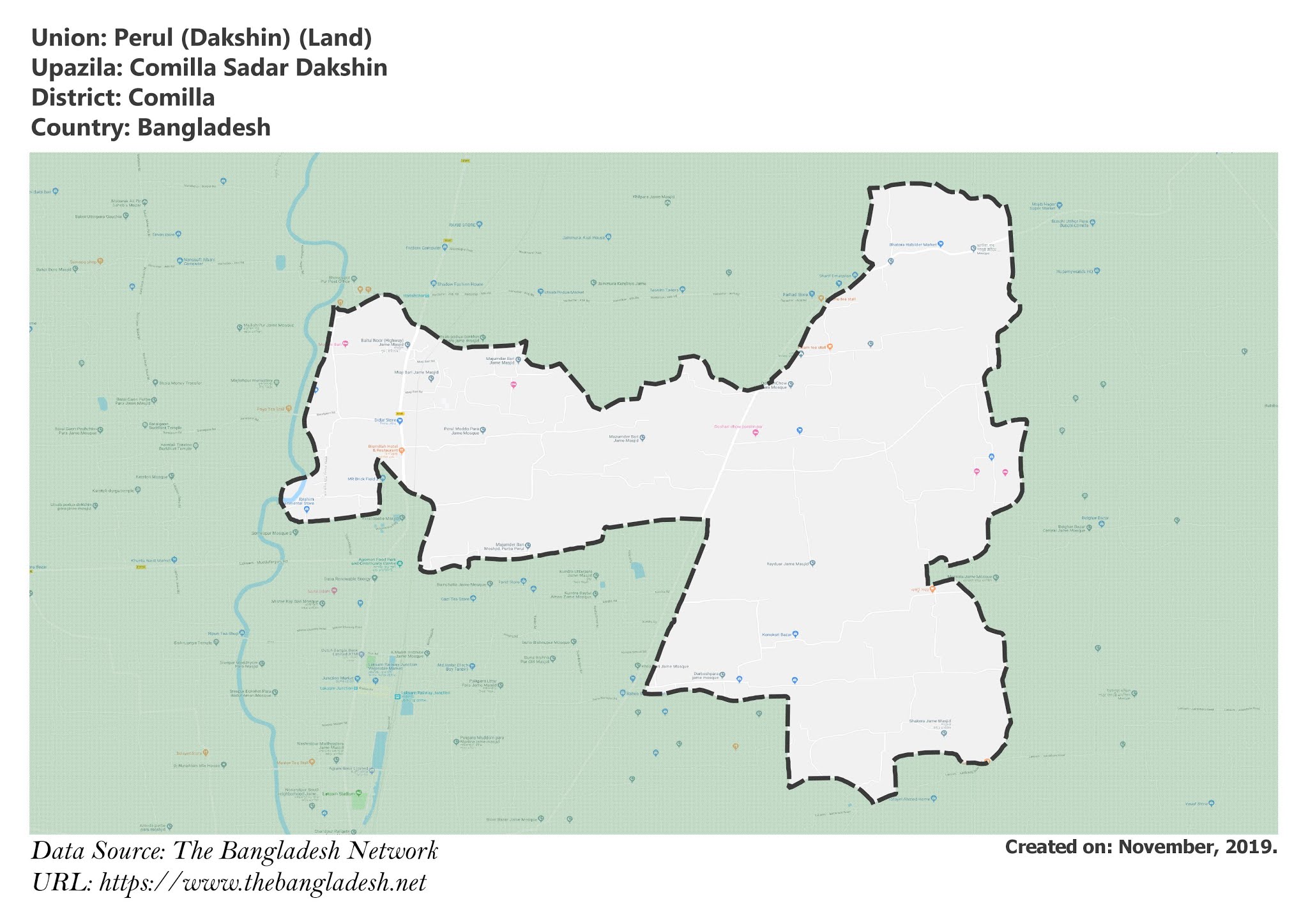 Perul (Dakshin) Union, Comilla