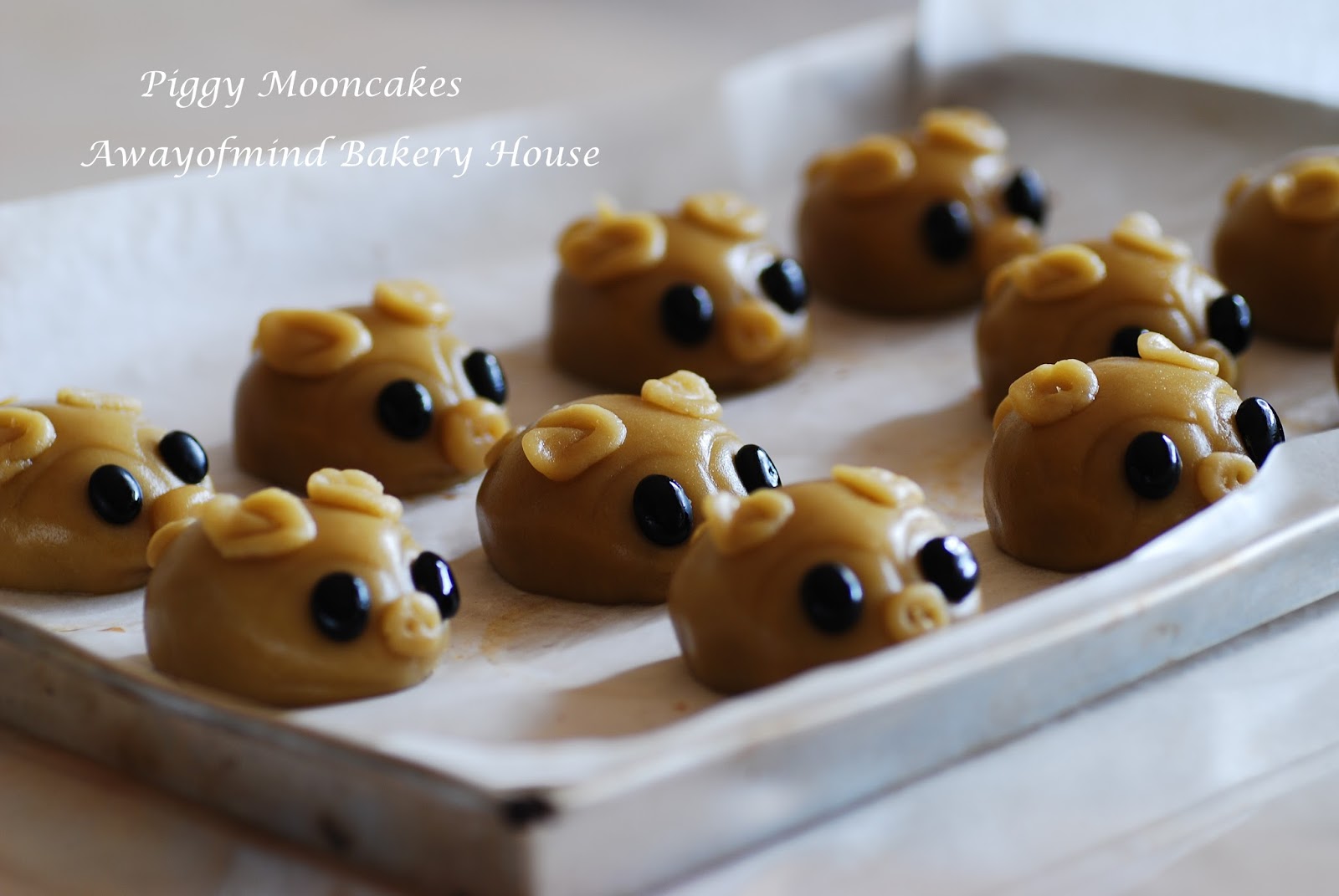 Awayofmind Bakery House: Piggy Mooncakes 小猪猪传统月饼