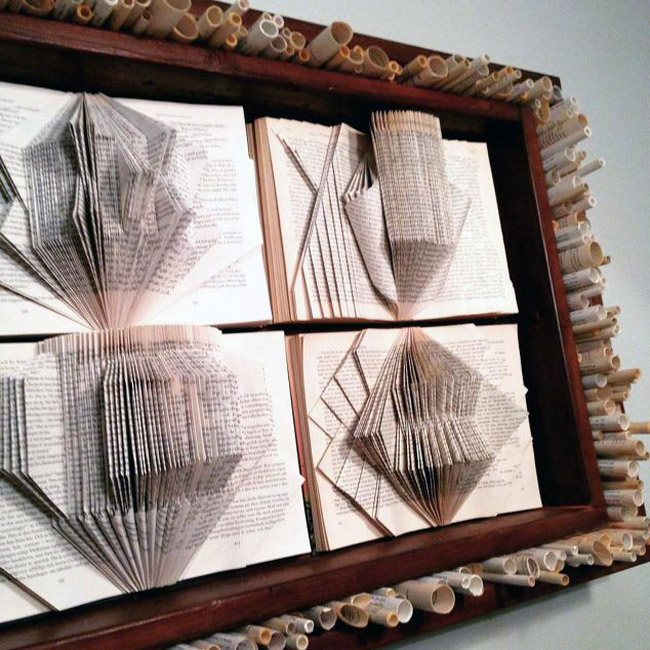Recycled Book Art - Handy DIY