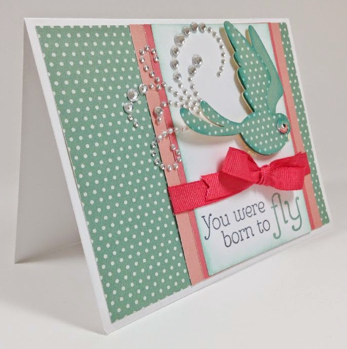 Courtney Lane Designs: Cricut Explore Born to Fly card made