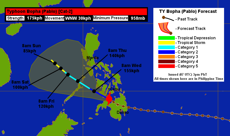 SA GITNA NG BAGYO: Typhoon Bopha (Bagyong Pablo) Update #19 [LANDFALL]
