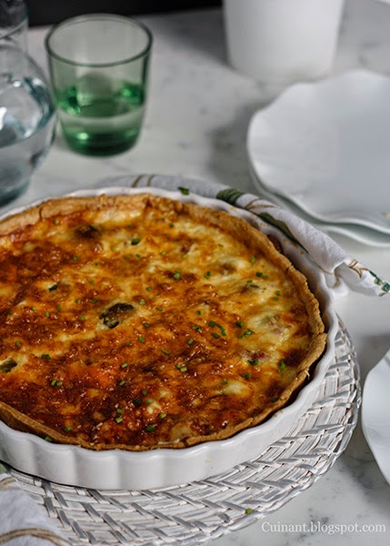 Cuinant: Quiche de coles de bruselas y jamón