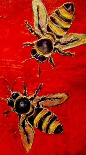 Gail Baker Art: No bees in the rain