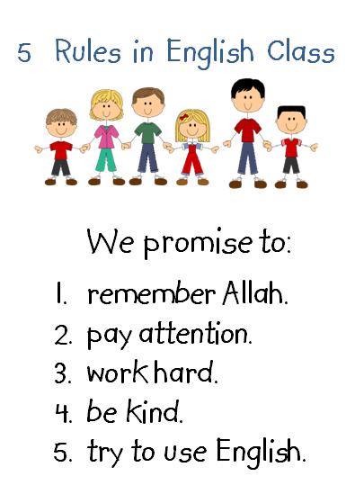 Life as a Teacher: 5 Rules in English Class