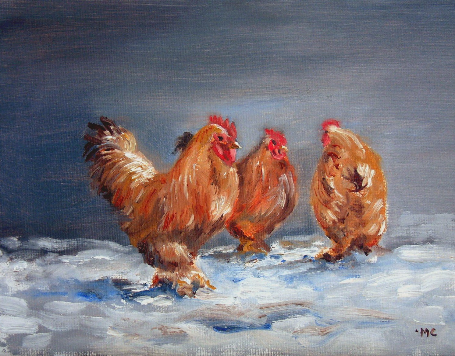 Carmarthen Artist: Three French Hens