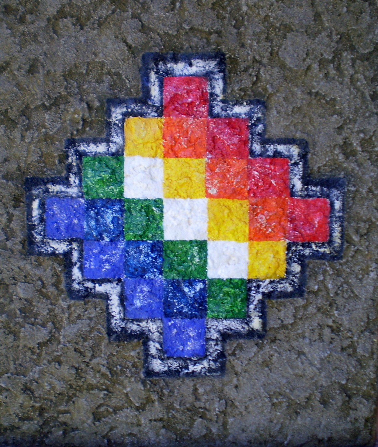 ARTE Y PINTURA RUPESTRE PRECOLOMBINO: CHAKANA - WIPHALA