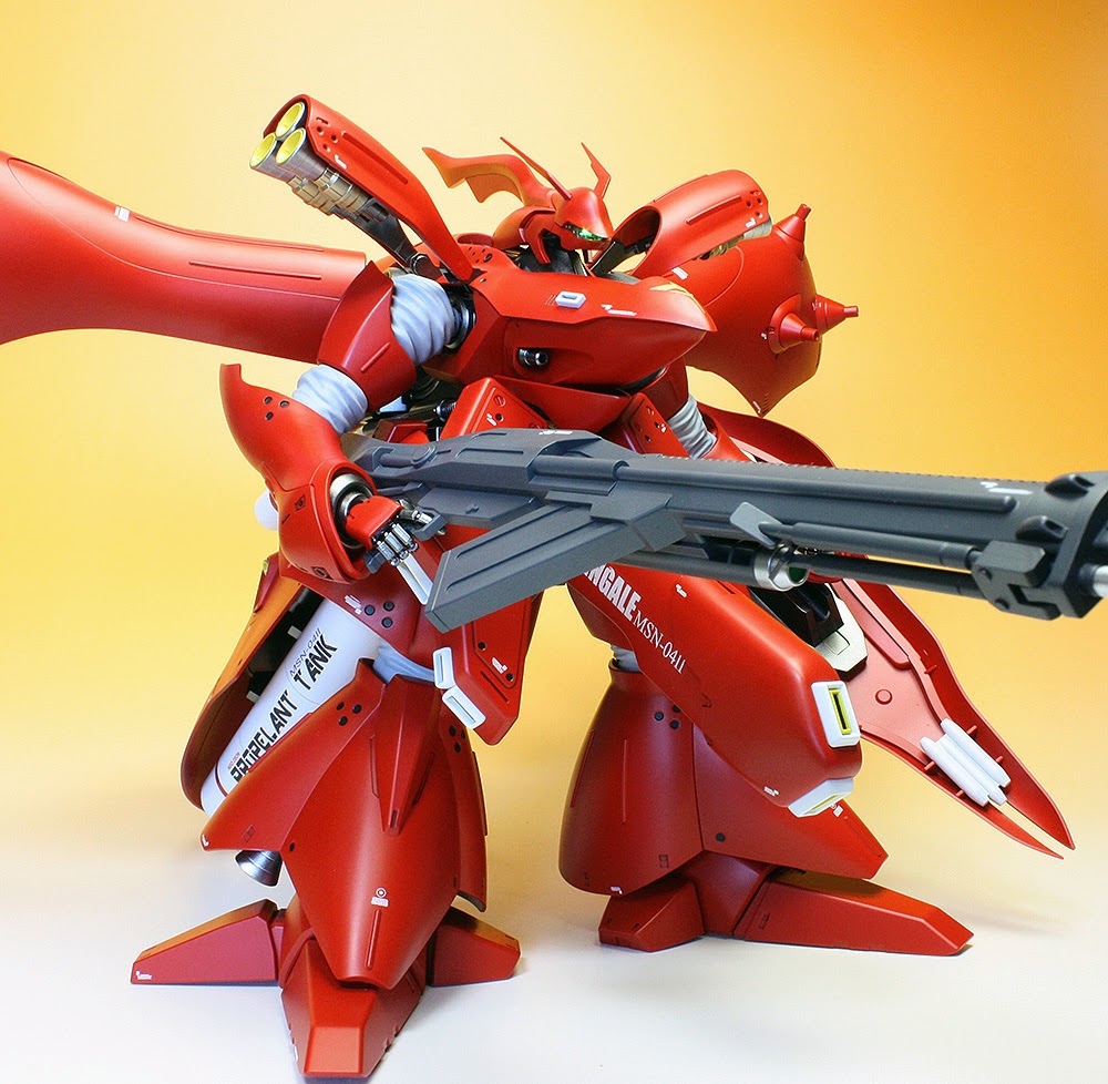 GUNDAM GUY: RE/100 MSN-04 II Nightingale - Painted Build