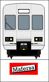 Desenhos de Trens Urbanos: TUE Mafersa (Atual 1700 da CPTM)