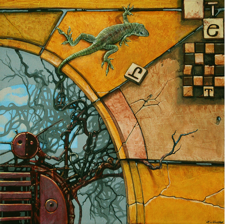 The Glass Walking-Stick: Bill Stoneham artwork