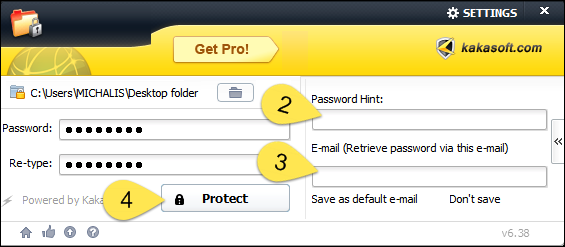 Κλείδωμα Φακέλων Με Κωδικό Δωρεάν - Folder Protector Kakasoft