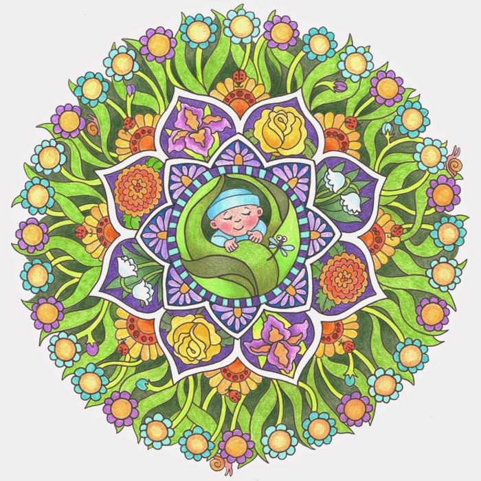 Ms. Moffatt: Baby's Garden Mandala.