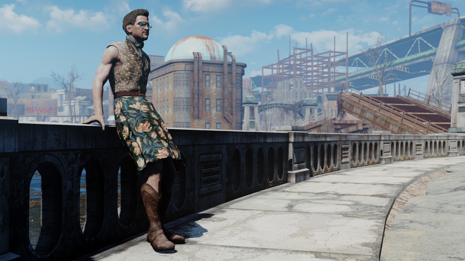 Floral dress for Fallout 4 - Vobla's creatures