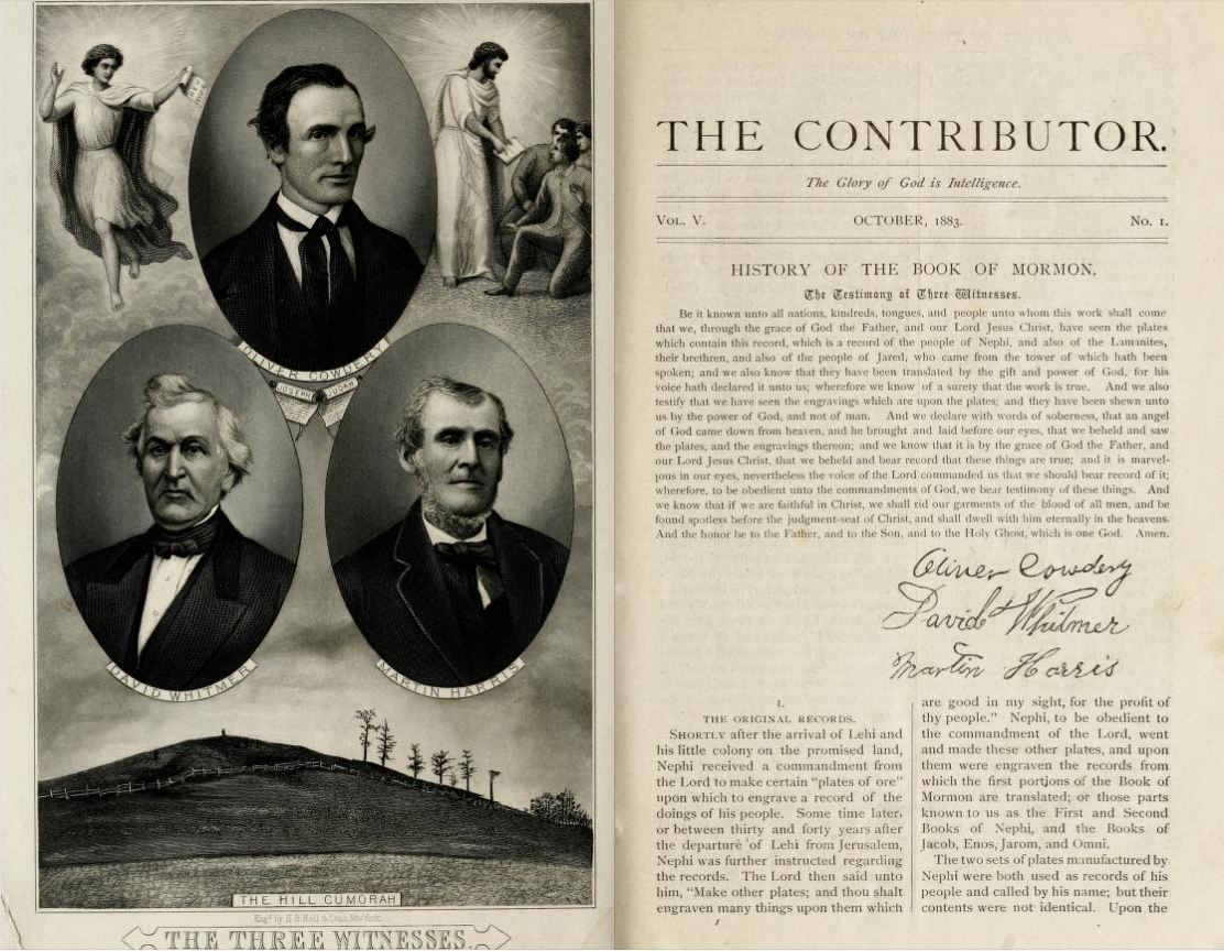 Letter VII (7): First publication of Oliver Cowdery's portrait