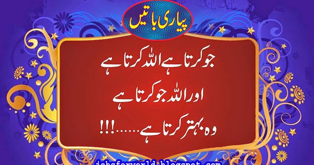 MCQs For All: Allah Jo krta hay bahter krta hay, shukar alhamdulillah ...