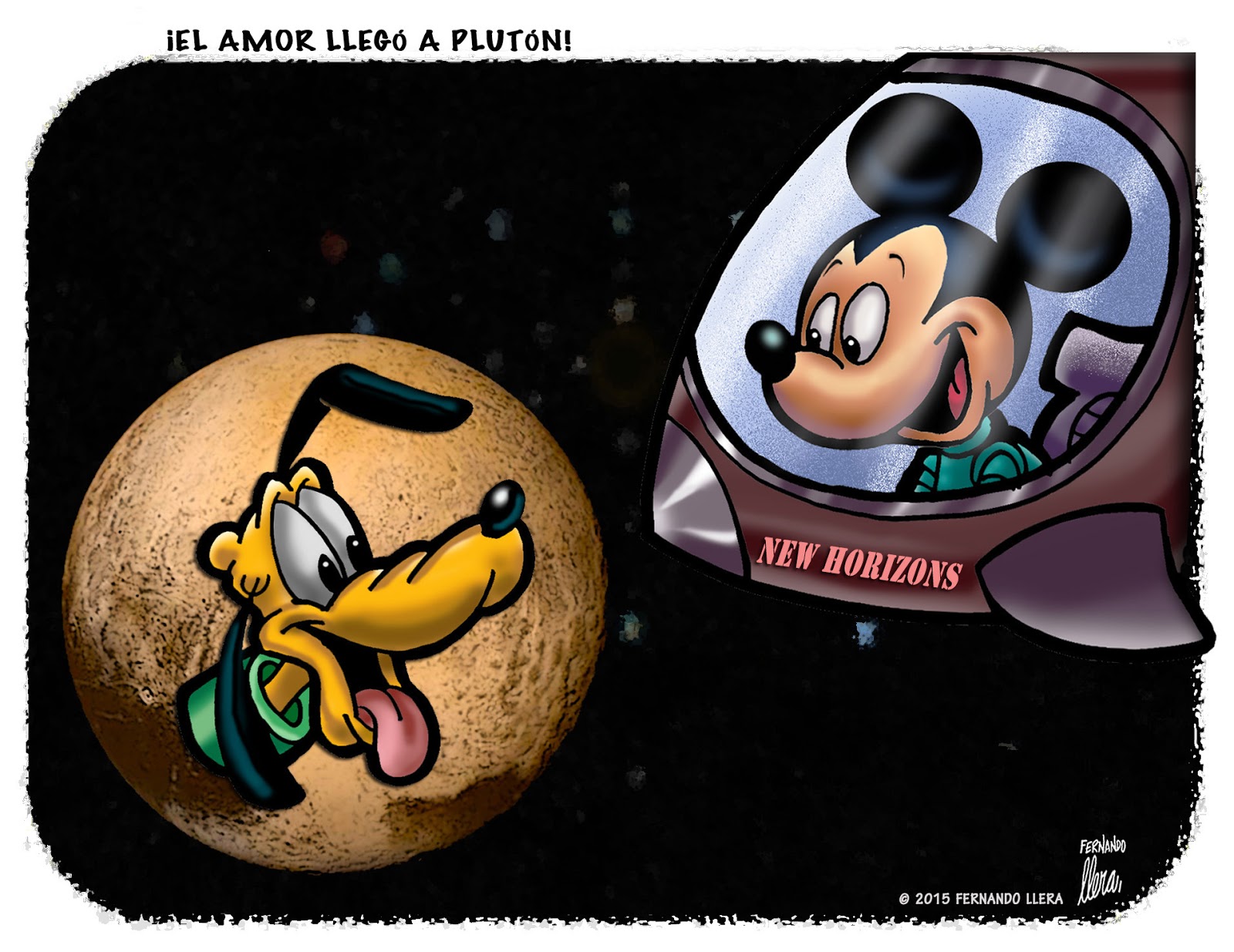 Fernando Llera Blog Cartoons: Pluto the Dog Has Appeared on Pluto the ...