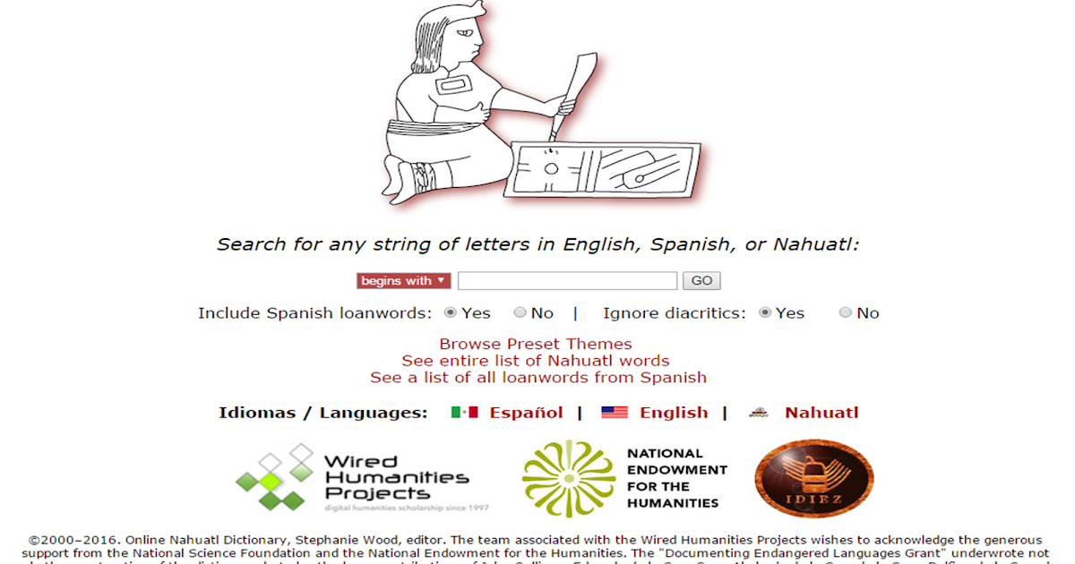 Newark Earthworks Center's Blog: Nahuatl Dictionary