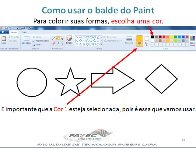 Dicas de Informática Básica: Como Usar o Balde no Paint