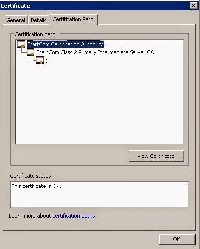 Error "This certificate cannot be verified up to a trusted ...