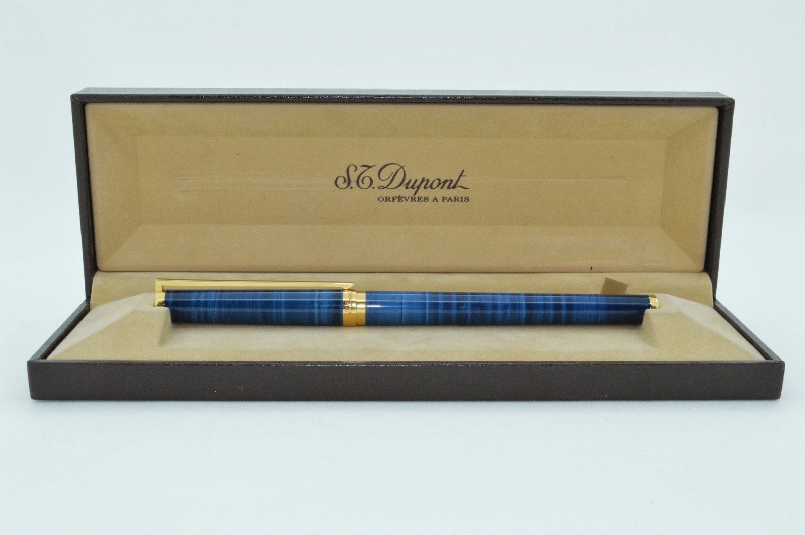 ziq S.T. DUPONT collections: ORIGINAL S.T.DUPONT BALL PEN RARE BLUE ...