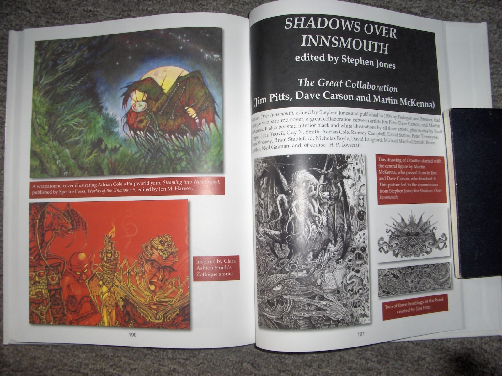 David A. Riley: The Fantastical Art of Jim Pitts - some interior photos