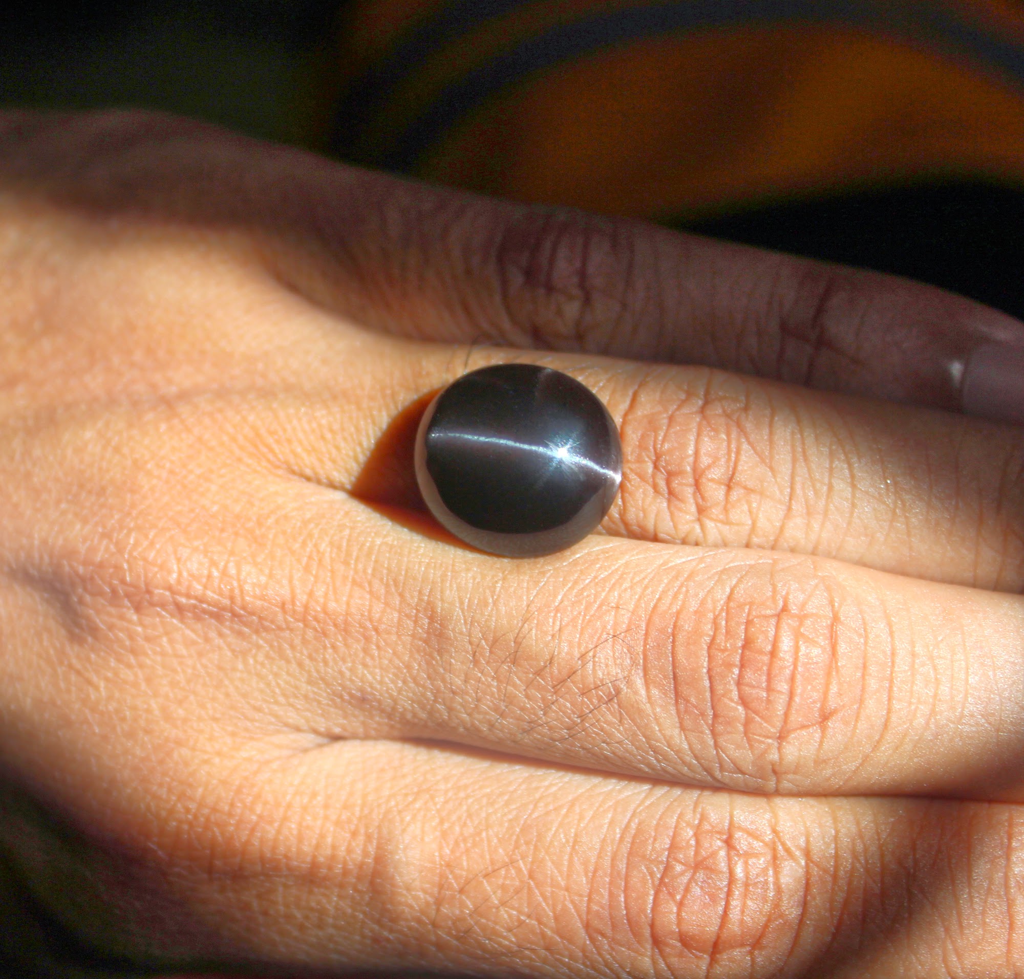 Kolektor Batu Mulia: Batu Mata Kucing, Natural Spectrolite 18,5 ct