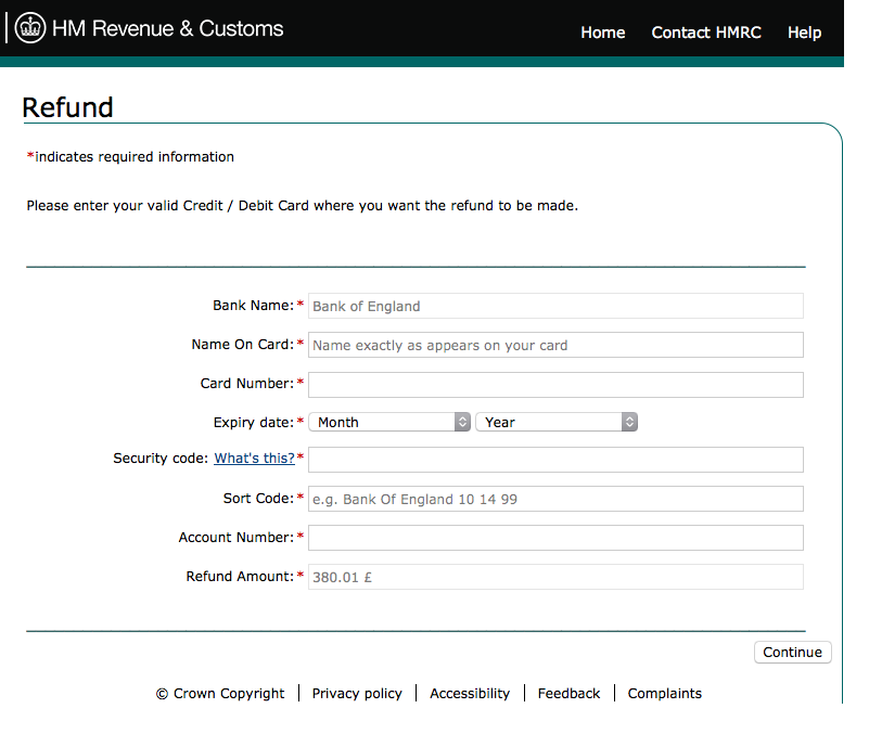 Automated Tax Refund Notification (HMRC Phishing) | Scam