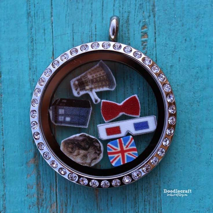 Doctor Who Floating Locket Charms DIY!