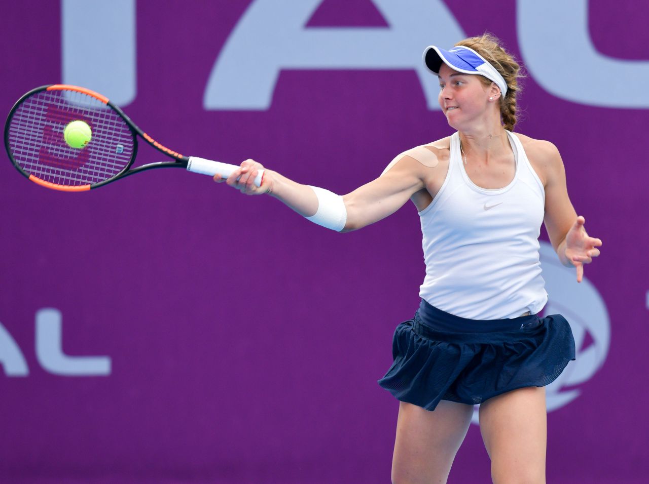 Liudmila Samsonova Qualifying Match Clicks for 2019 WTA Qatar Open in ...