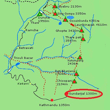 Errances en sac à dos: Trek de Sundarijal en passant par les lacs ...