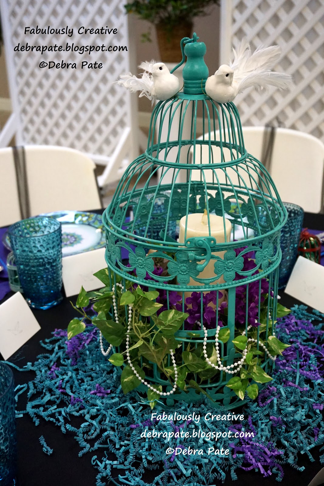 Fabulously Creative: BIRD CAGE THEMED PARTY Table # 6