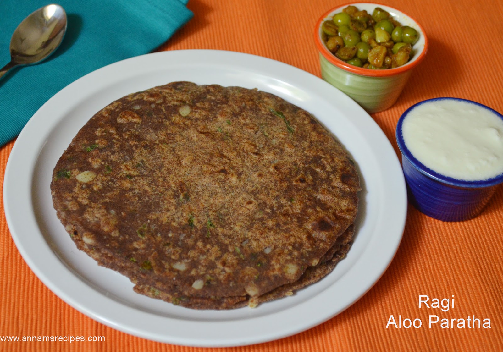 Ragi Aloo Paratha - Annam's Recipes