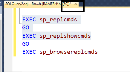 The process could not execute 'sp_repldone/sp_replcounters' on 'RAMESH ...