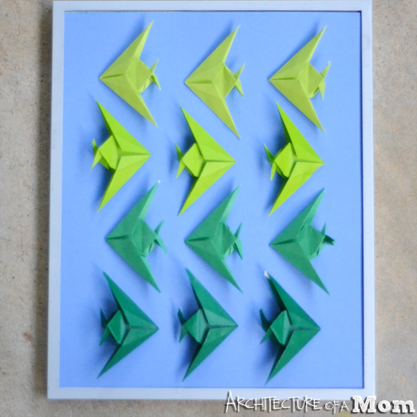 Architecture of a Mom: Ombre Origami Fish Art