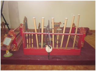 Gamelan Gong gamelan barungan Flute is dominated by wind instruments ...
