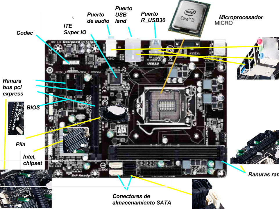 La vie est belle: Placa base: funciones y elementos principales.