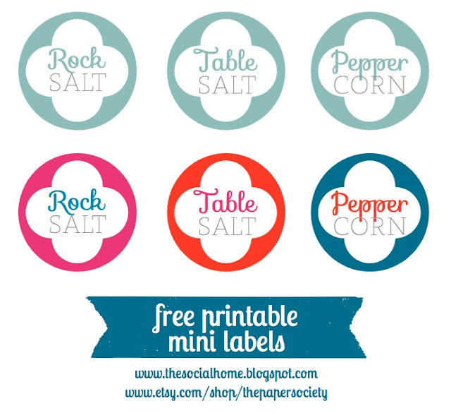 Friday Freebie: Mini Labels