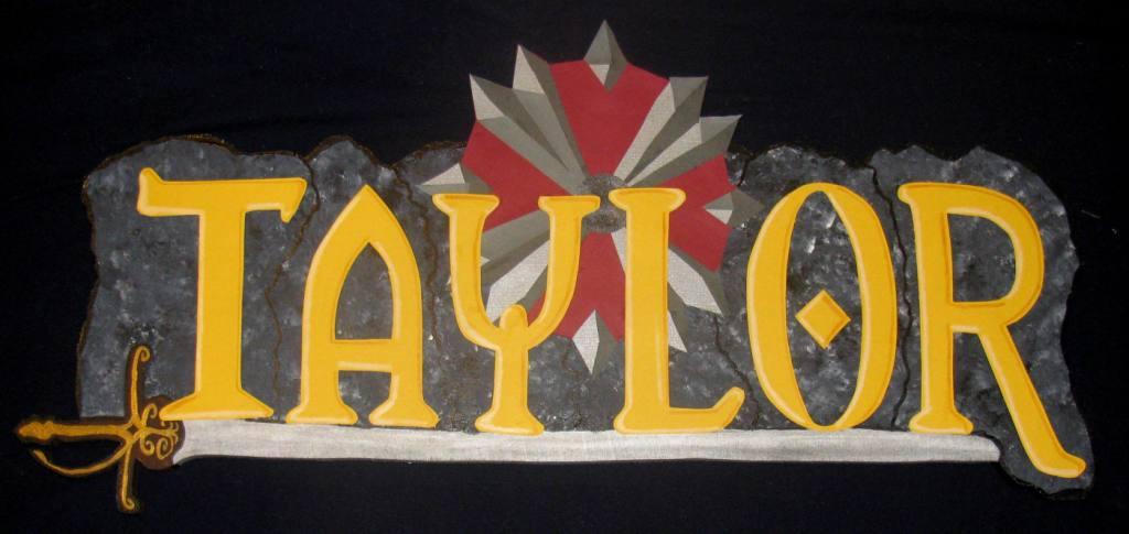 Lightyear Designs~ Custom Wood Name Signs: Taylor (Runescape)