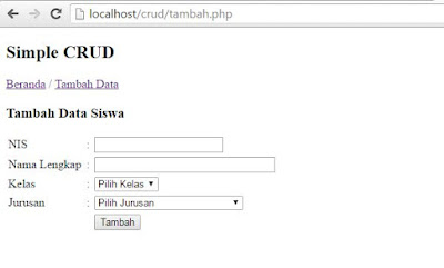 Belajar CRUD - Membuat Form Input Data di PHP ~ Komputer Tuts