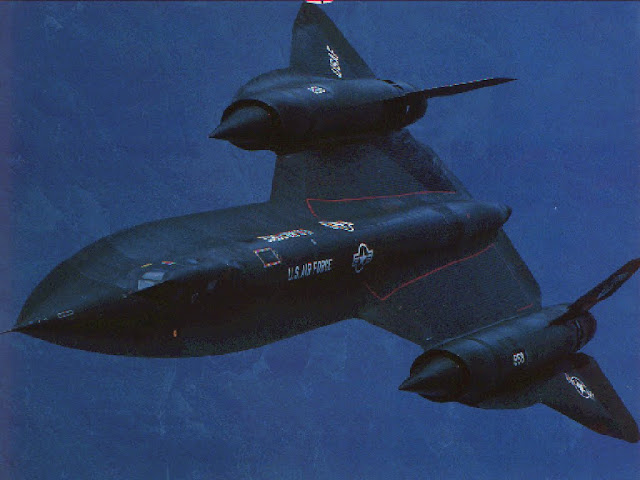 SR-71 Blackbird jet plane