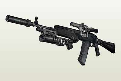 AN-94 Abakan Assault Rifle Papercraft | Papercraft Paradise ...