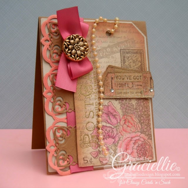 Classy Cards 'n Such: Floral Postcard Tag