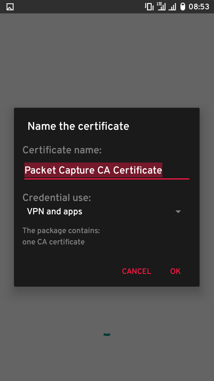 Android packet capture tool - verwinning