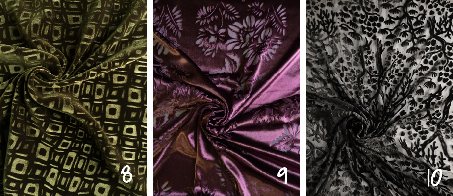 Velvet, Velveteen and Velour